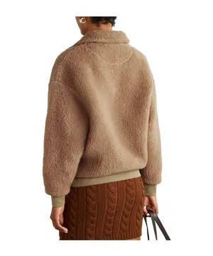 Bally Half-zip Fleece Top With Floral Jacquard