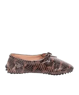 Alberta Ferretti Bow-detail Ballet Flats - Multicolor