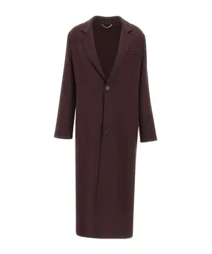 Victoria Beckham Double-breasted Long Coat - Black