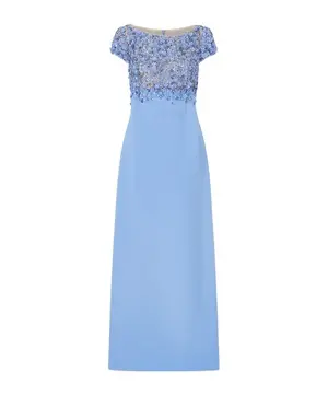 Oscar De La Renta Embellished Gown