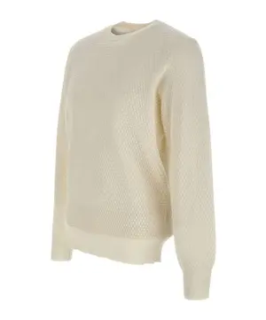 KANGRA Textured Crew Neck Knitted Sweater