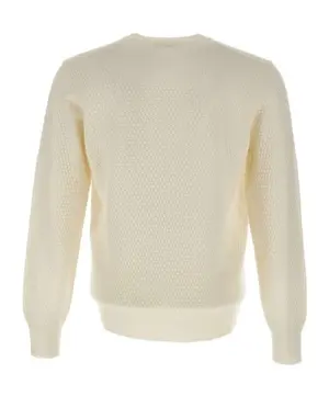 KANGRA Textured Crew Neck Knitted Sweater