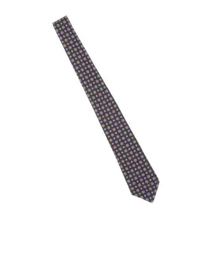 Kiton Micro Pattern Silk Tie