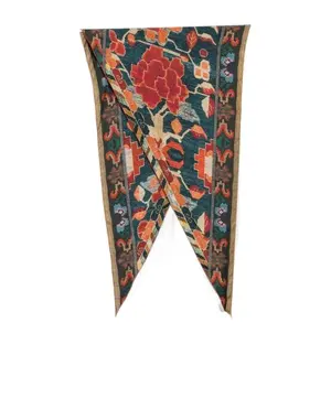 PIERRE-LOUIS MASCIA Floral-print Silk Scarf