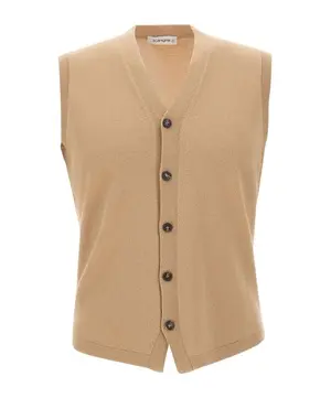 KANGRA V-neck Buttoned Knit Vest