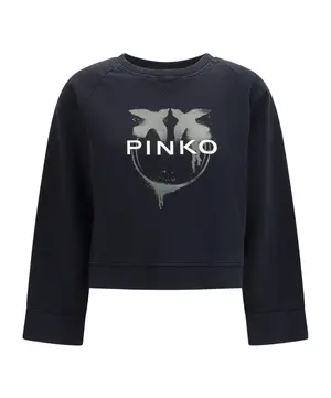 Pinko Neves Cropped Sweatshirt - Black