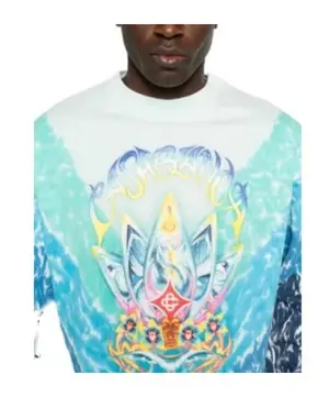 Casablanca Tie-dye Graphic T-shirt