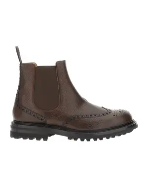 Church's Leather Ankle Boots With Brogue Detailing