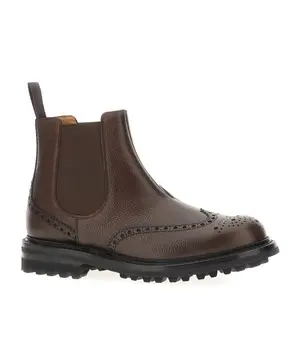 Church's Leather Ankle Boots With Brogue Detailing