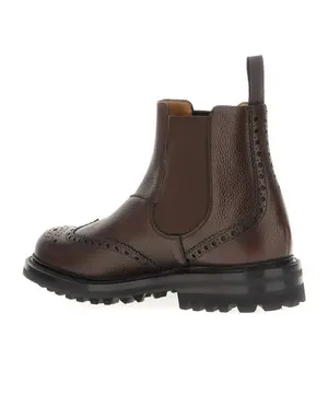 Church's Leather Ankle Boots With Brogue Detailing