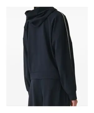 Fabiana Filippi Long Sleeve Zip-up Hooded Sweatshirt
