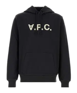 A.p.c. Logo-detailed Hoodie - Black