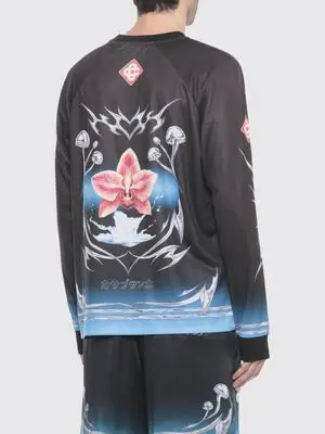 Casablanca Long Sleeve Orchid Print T-shirt