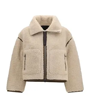 Pinko Campsis Shearling Jacket - Nude