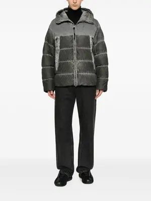 C.P. COMPANY Hooded Padded Jacket With Crinkled Finish
