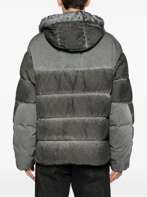 C.P. COMPANY Hooded Padded Jacket With Crinkled Finish