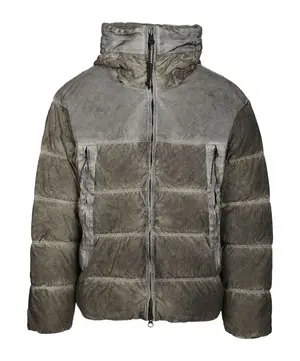 C.P. COMPANY Hooded Padded Jacket - Grey