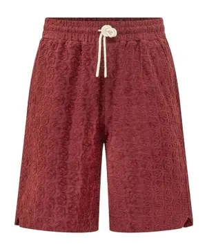 Drole De Monsieur Drôle De Monogram Elastic-waist Shorts