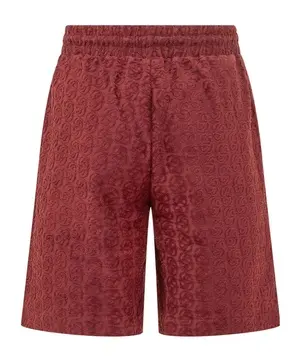 Drole De Monsieur Drôle De Monogram Elastic-waist Shorts