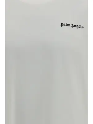 Palm Angels Logo-print Cotton T-shirt - White