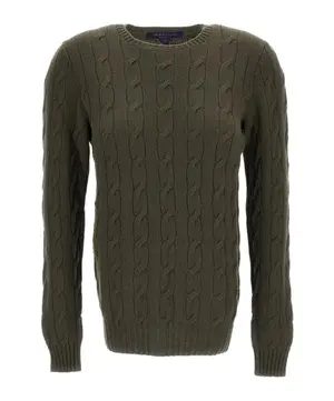 Ralph Lauren Cable-knit Crewneck Sweater - Green