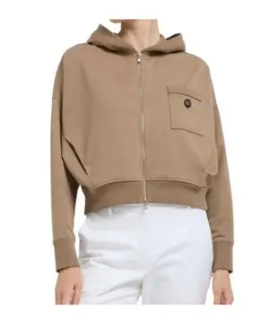 Brunello Cucinelli Long-sleeve Hooded Sweatshirt - Nude