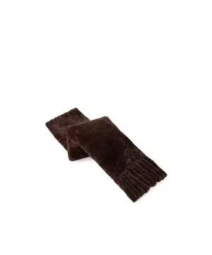 Pinko Faux-fur Fringed Scarf