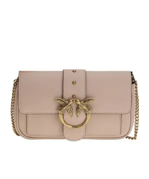 Pinko Love One Shoulder Bag - Nude