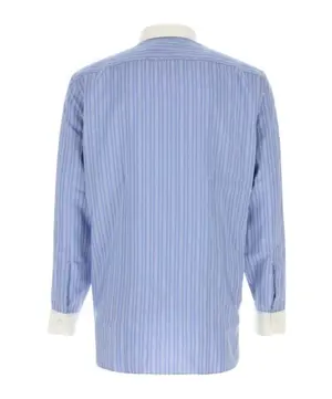 TOM FORD Contrast Collar Striped Shirt