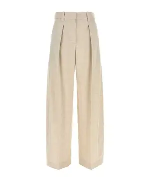 Brunello Cucinelli Pleated Wide-leg Trousers