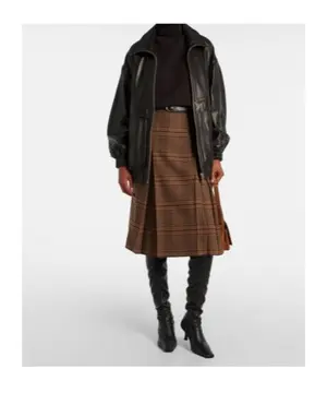 Nour Hammour Beck Leather Bomber Jacket