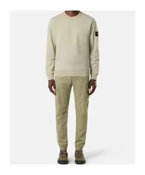 Stone Island Regular-fit Crewneck Sweatshirt With Raglan Sleeves