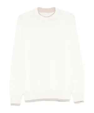 Eleventy Crew-neck Sweater - White