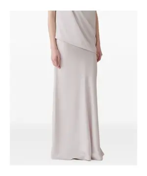 Fabiana Filippi Satin-finish Maxi Skirt - White