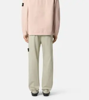 Stone Island Regular-fit Chino Trousers With Snap-flap Pocket