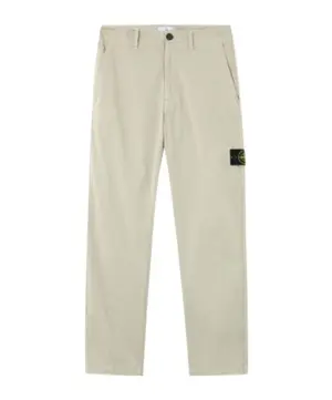 Stone Island Regular-fit Chino Trousers With Snap-flap Pocket - Sand