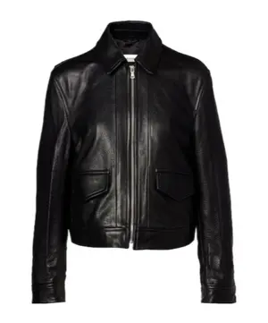Nour Hammour Layne Leather Jacket - Black