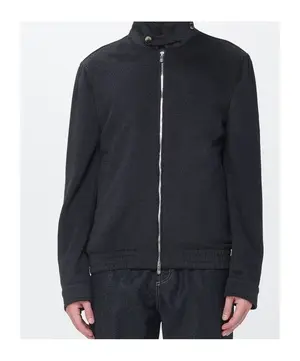 Brunello Cucinelli Zipper Beaver Cloth Bomber Jacket