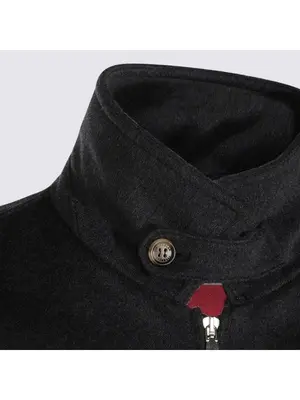 Brunello Cucinelli Zipper Beaver Cloth Bomber Jacket