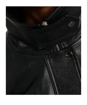 Nour Hammour Briar Leather Bomber Jacket
