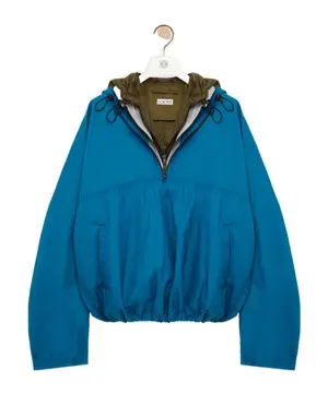 Loewe Anorak In Technical Shell With Double L Embroidery