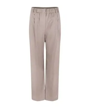 Brunello Cucinelli Casual Trousers With Belt Loops - Nude