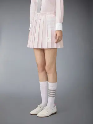 Thom Browne 4-bar Pleated Mini Skirt