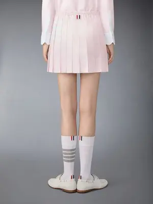 Thom Browne 4-bar Pleated Mini Skirt
