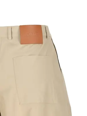 Loewe Logo Patch Wide Leg Pants