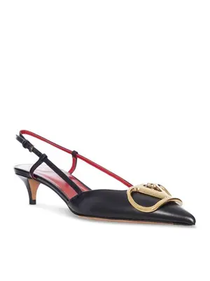 Valentino Garavani Vlogo Signature Slingback Pumps