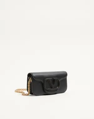Valentino Garavani Locò Foldover Small Shoulder Bag - Black