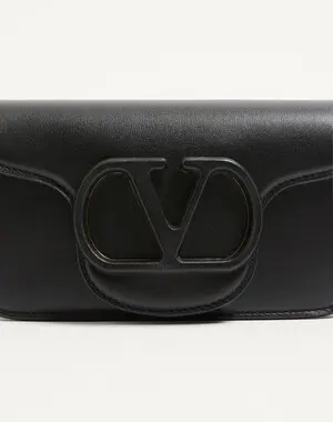 Valentino Garavani Locò Foldover Small Shoulder Bag - Black