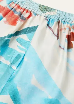 Loro Piana Corbin Bermuda Shorts With La Piscina Print