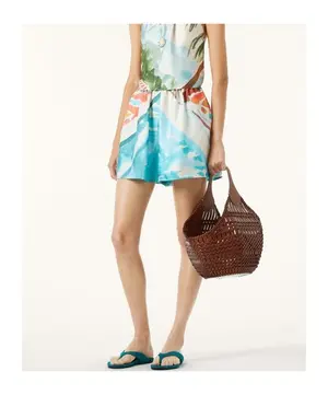 Loro Piana Corbin Bermuda Shorts With La Piscina Print